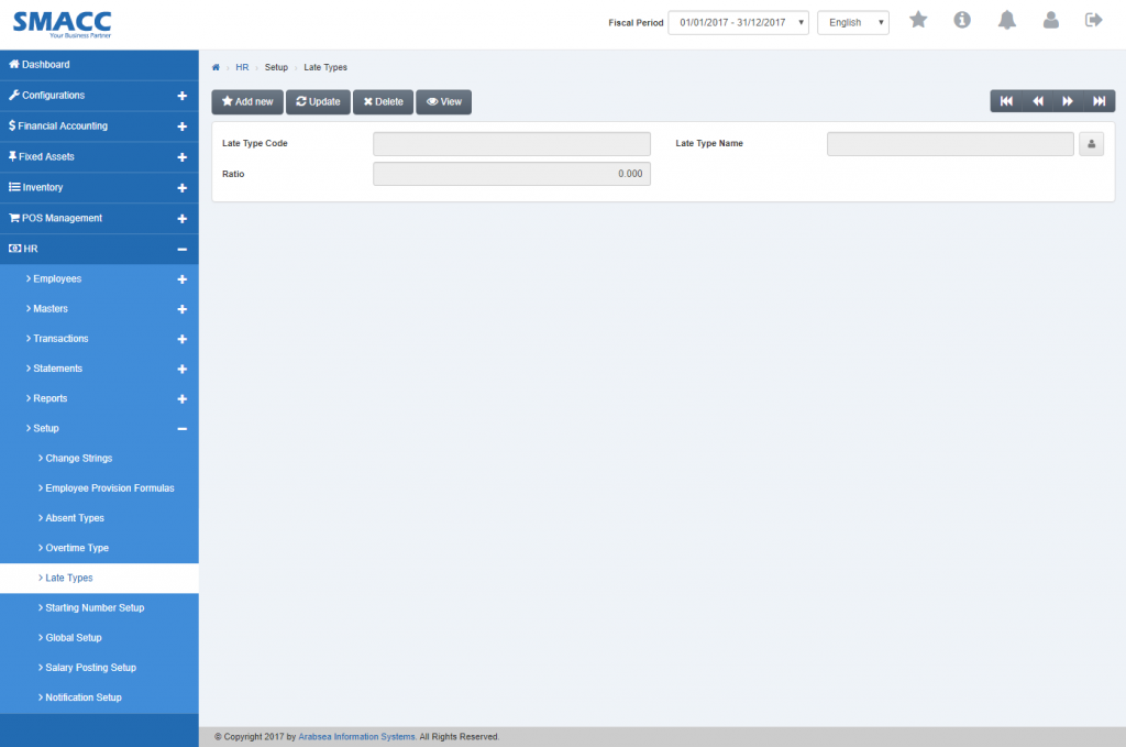 Late Types - SMACC Accounting Software Documentation