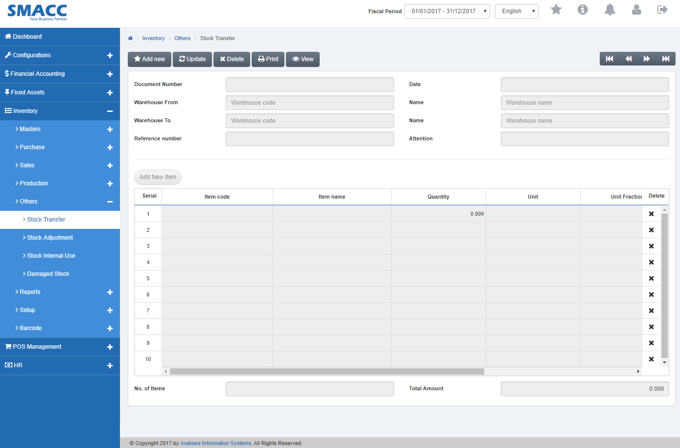 Stock Transfer - SMACC Accounting Software Documentation