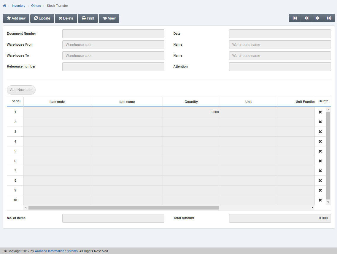 Stock Transfer - SMACC Accounting Software Documentation