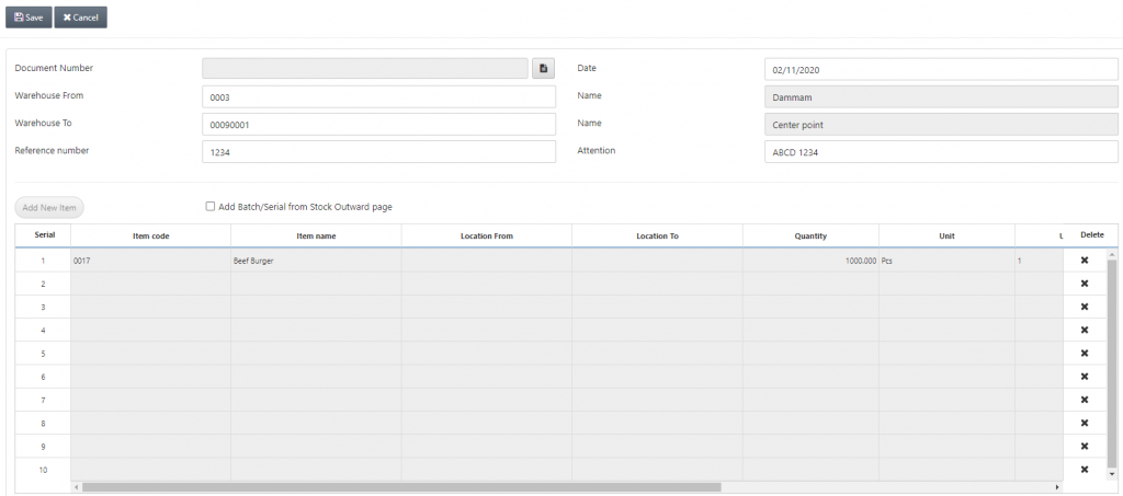 Stock Transfer Request - SMACC Accounting Software Documentation